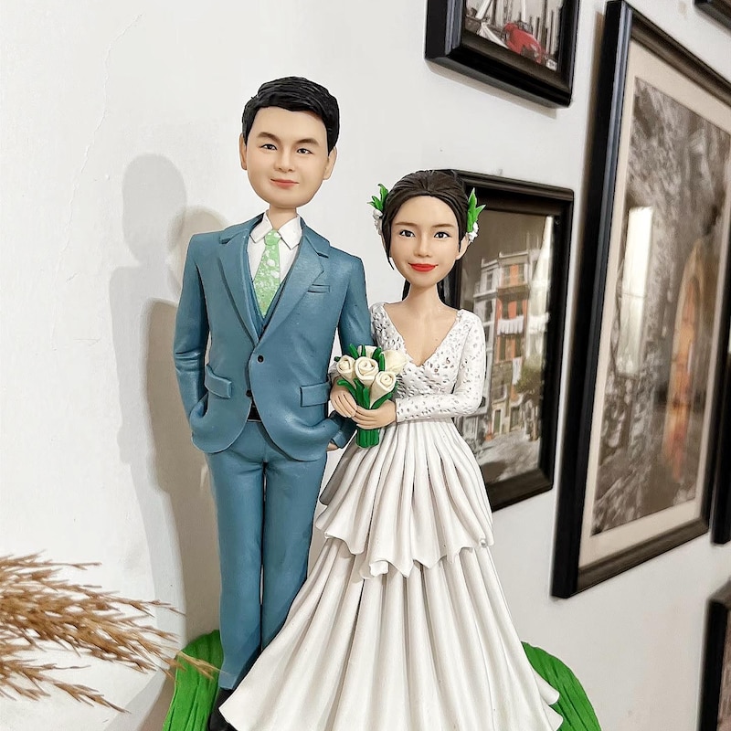 Clay Bride and Groom - Etsy