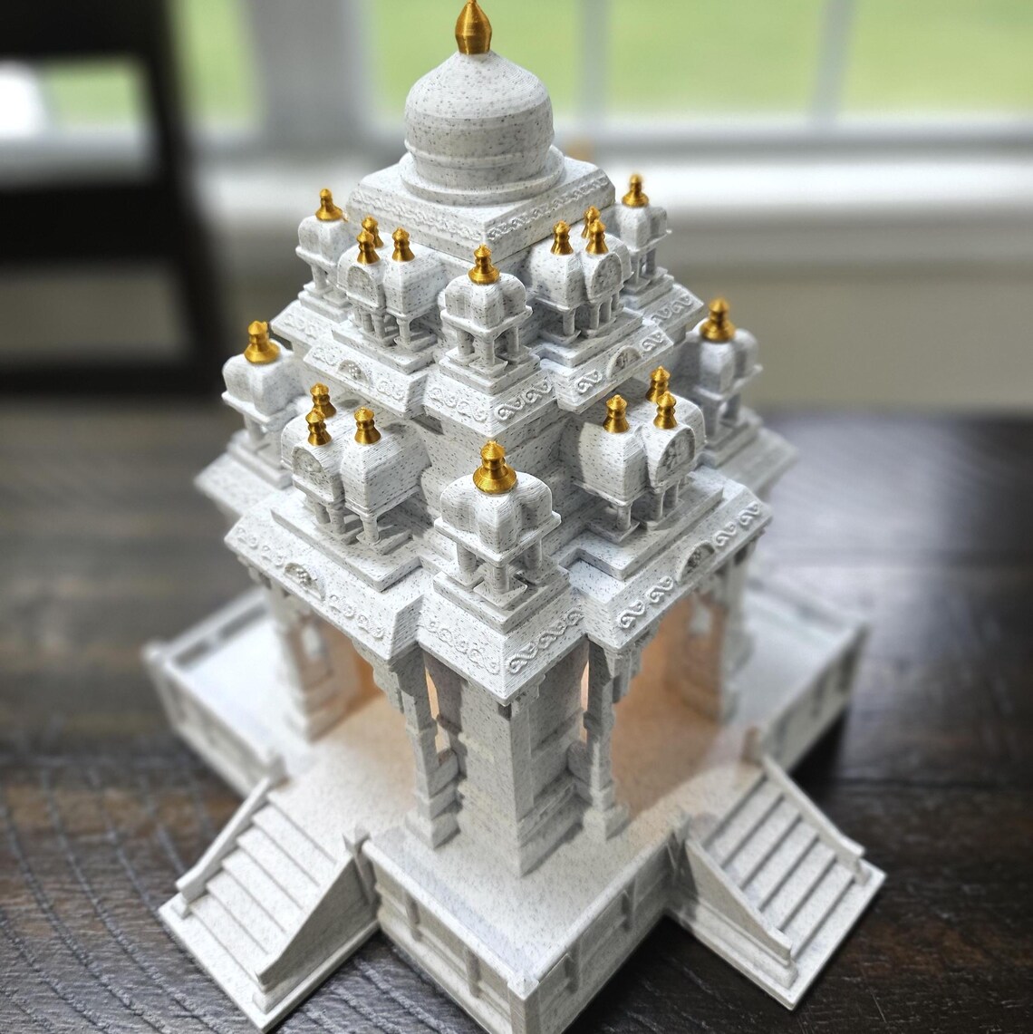 Marble-style Indian Temple – Tabletop Mandir for Home or Office - Etsy
