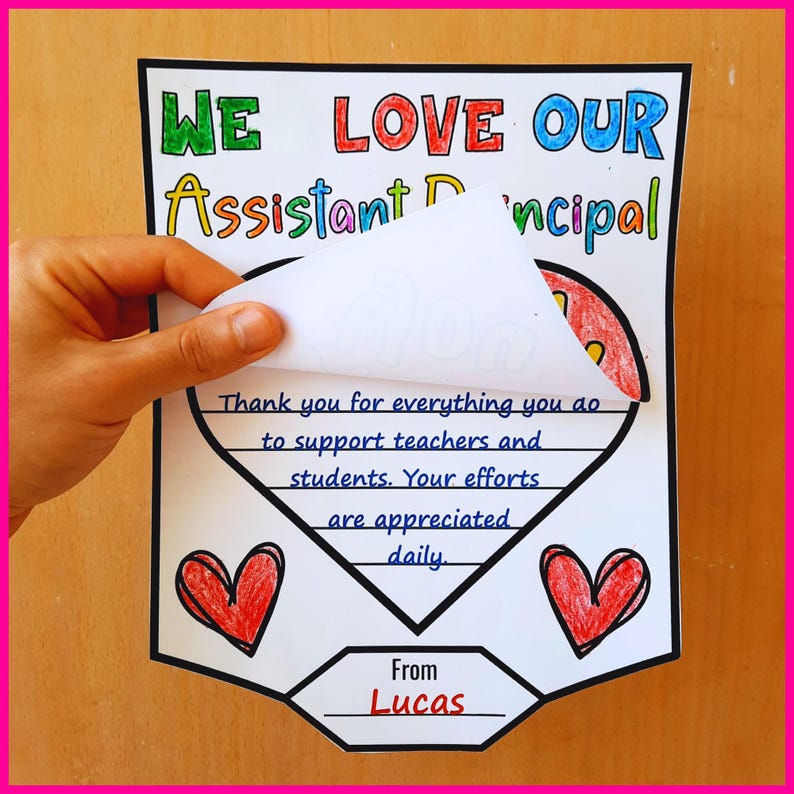 Assistant Principal Appreciation Week Thank You Cards, Assistant ...