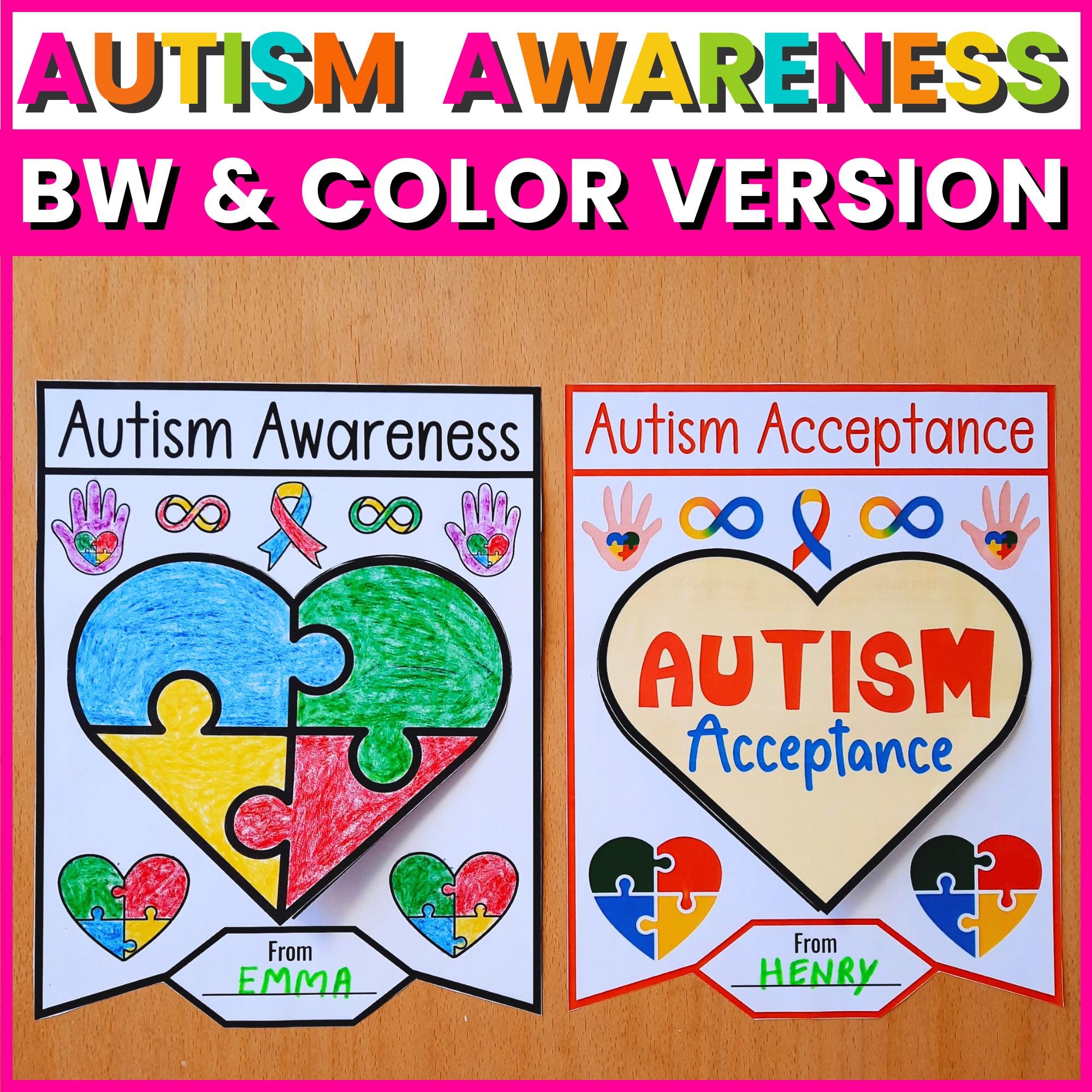 Autism Awareness Bulletin Board, World Autism Acceptance Day Writing ...