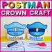 Printable Postman Hat Crown Craft: Labor Day Community Helpers Hats ...