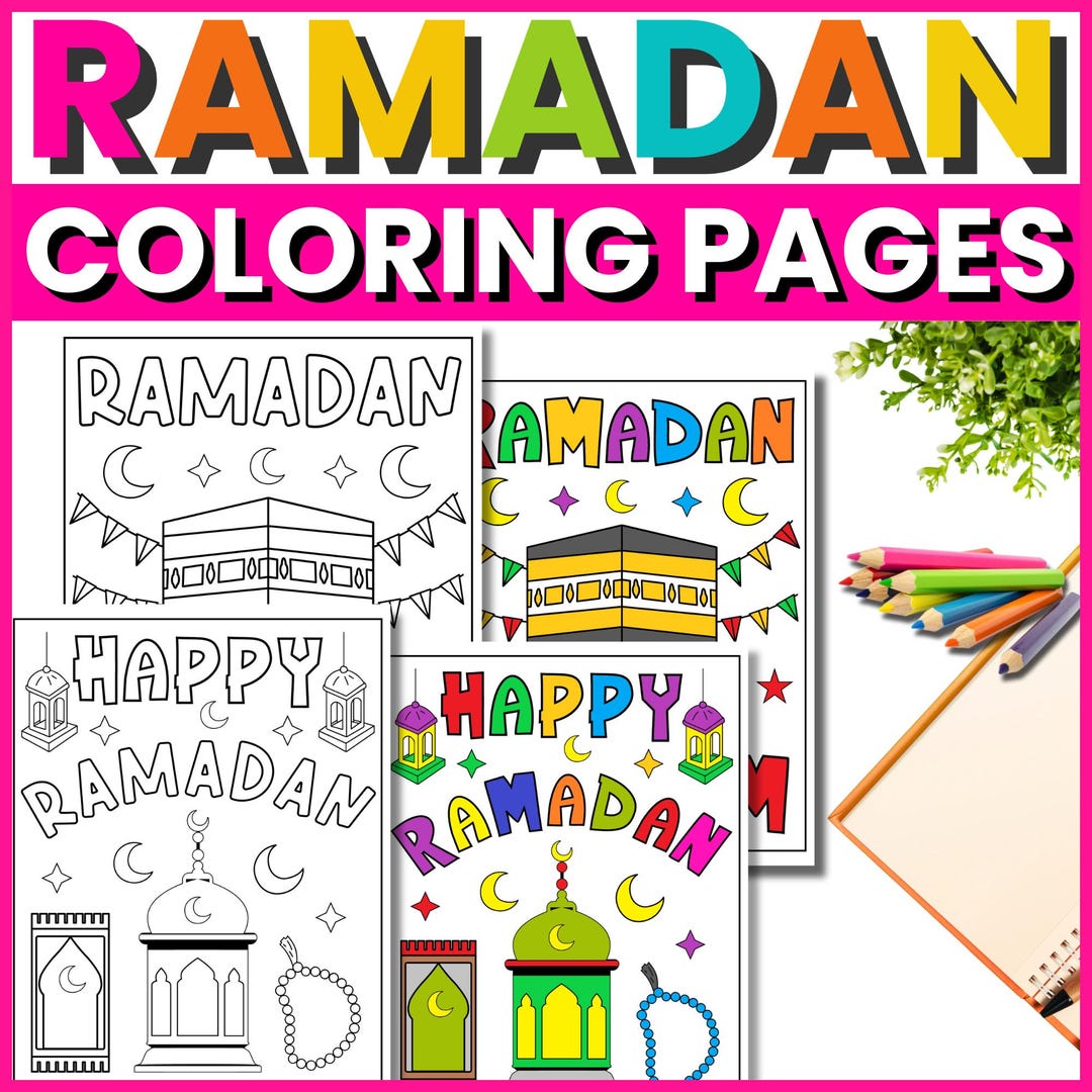 Ramadan Coloring Pages, Ramadan Bulletin Board, Ramadan Decor Outside ...