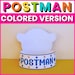 Printable Postman Hat Crown Craft: Labor Day Community Helpers Hats ...