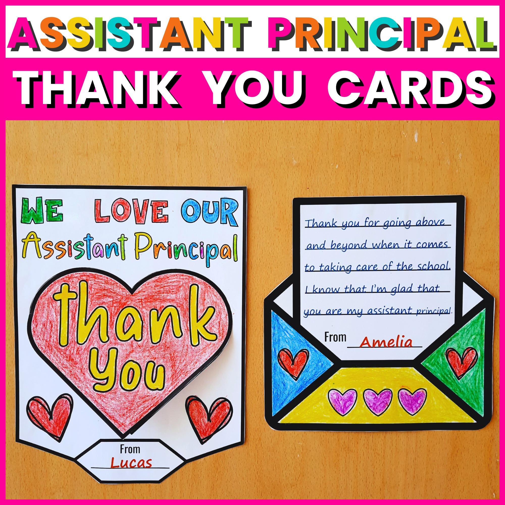 Assistant Principal Appreciation Week Thank You Cards, Assistant ...