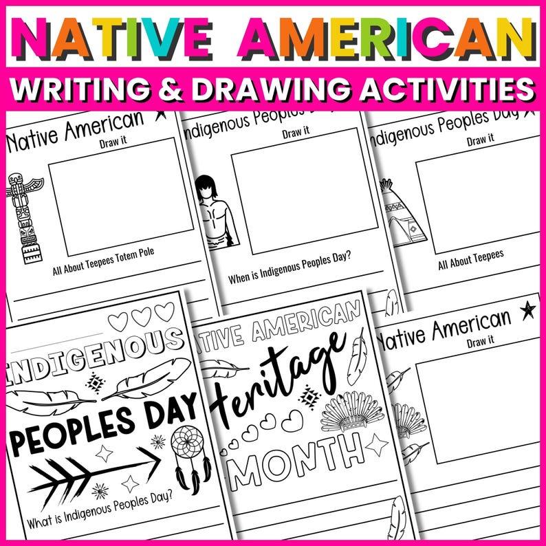 Native Americans Heritage Month Craft Activity, Build a Totem Pole ...