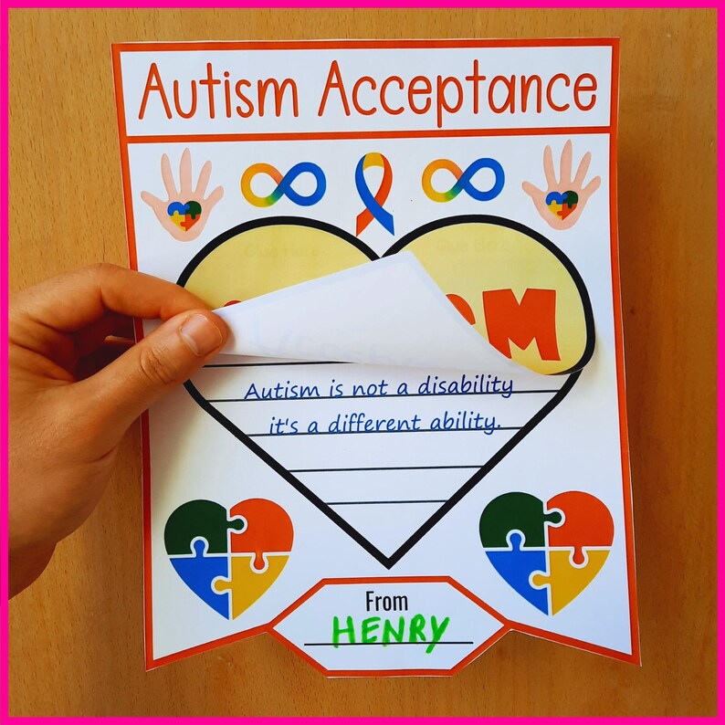 Autism Awareness Bulletin Board, World Autism Acceptance Day Writing ...