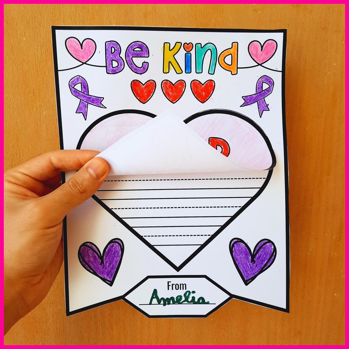Bullying Prevention Month Bulletin Board, Anti Bullying Writing Craft ...