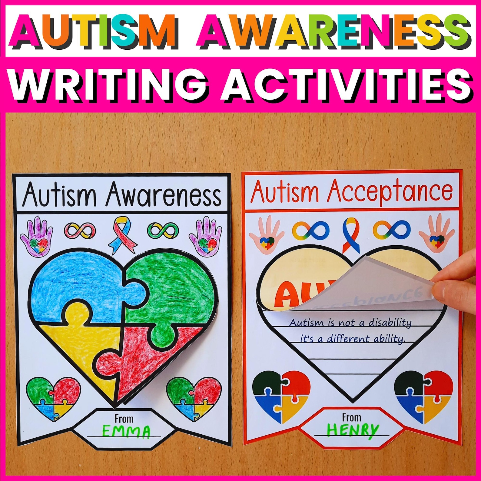 Autism Awareness Bulletin Board, World Autism Acceptance Day Writing ...