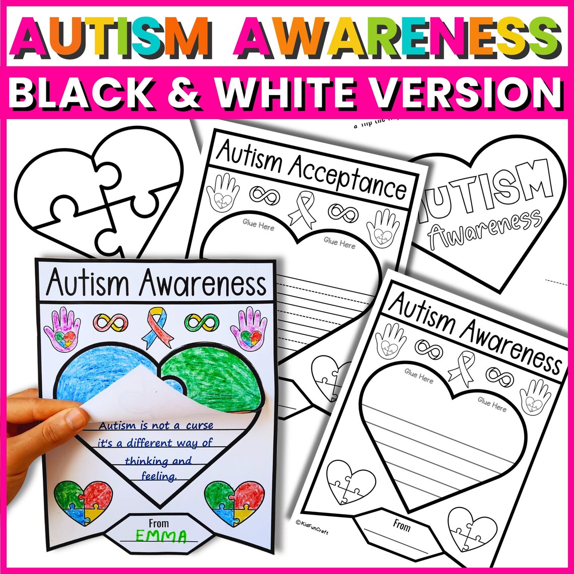 Autism Awareness Bulletin Board, World Autism Acceptance Day Writing ...