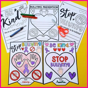 Bullying Prevention Month Bulletin Board, Anti Bullying Writing Craft ...