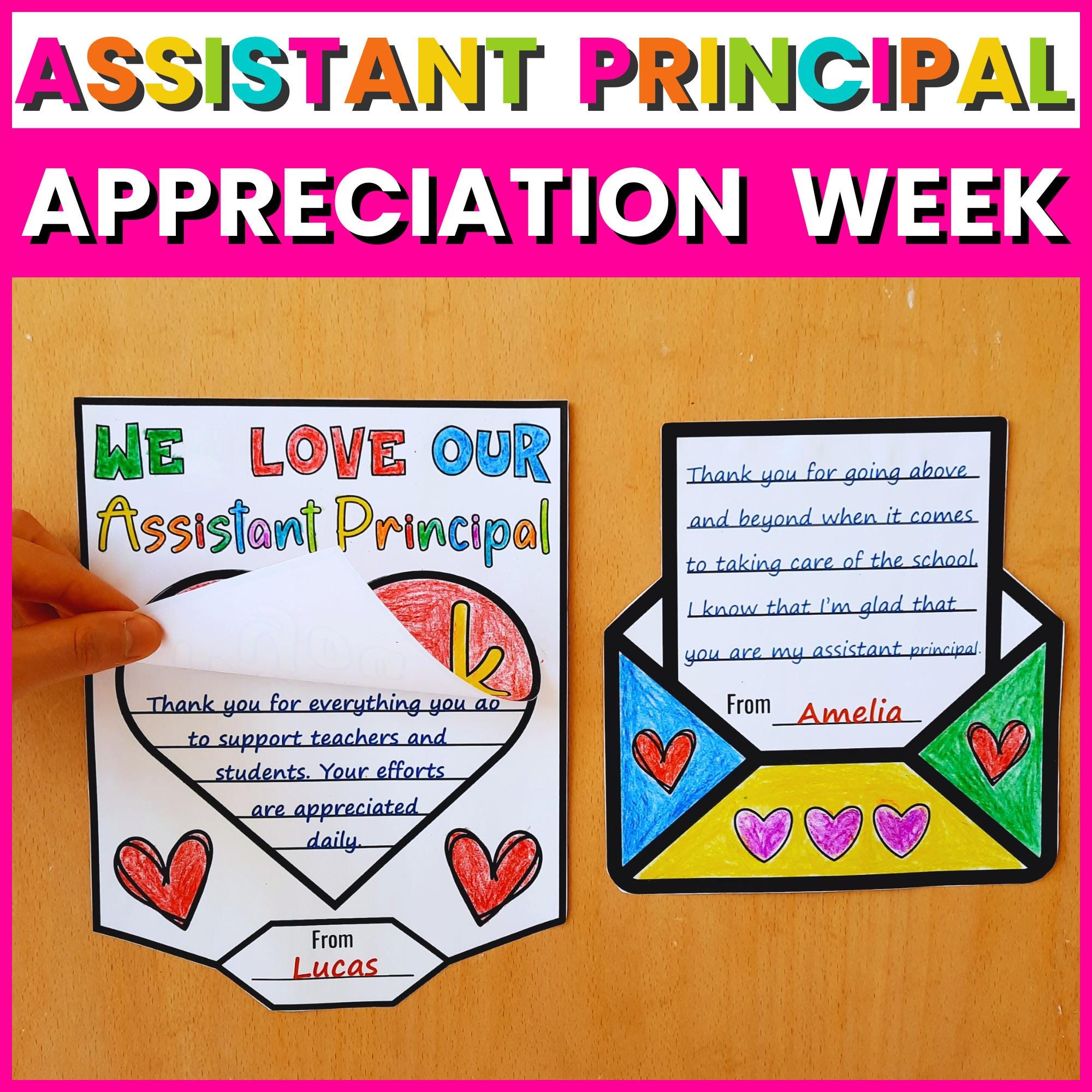 Assistant Principal Appreciation Week Thank You Cards, Assistant ...