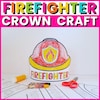 Firefighter Toilet Paper Roll Craft Fireman Party Coloring Printable ...