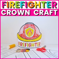 Firefighter Toilet Paper Roll Craft Fireman Party Coloring Printable ...