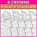 First Day of TK Crowns Printables Craft, Happy First Day of School Hat ...