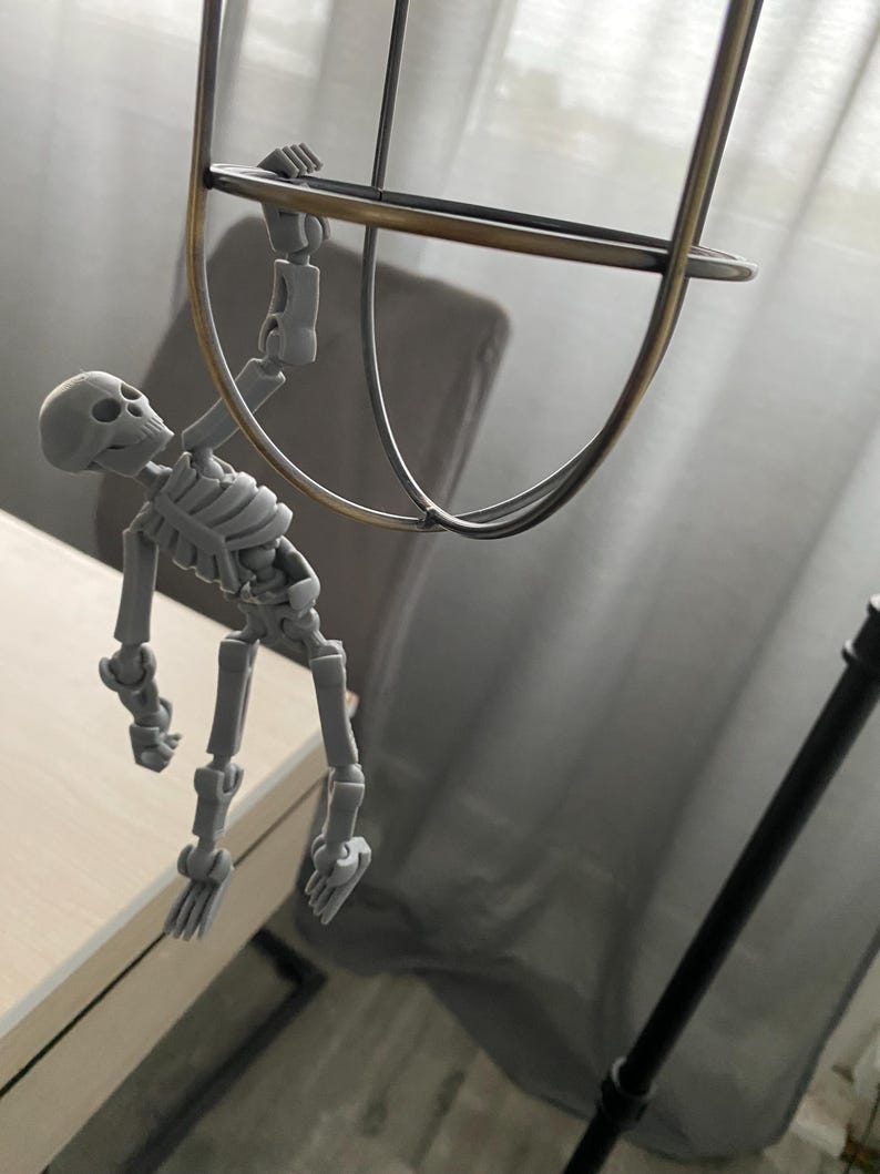 Poseable Skeleton Puzzle Toy: Halloween Spooky Decor & Play - Etsy