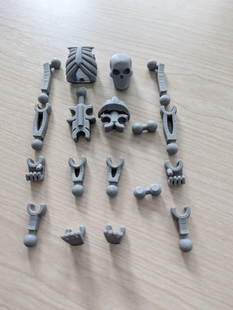 Poseable Skeleton Puzzle Toy: Halloween Spooky Decor & Play - Etsy