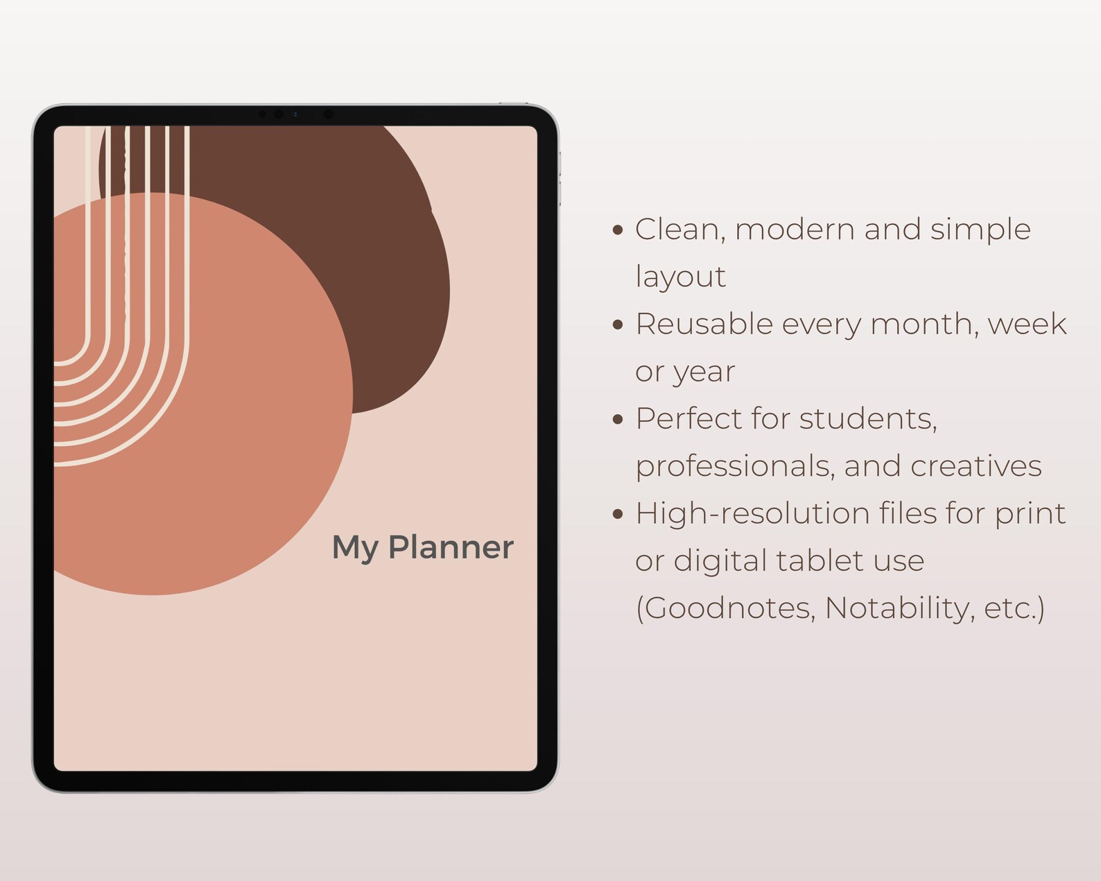 Neutral Weekly & Monthly Planner Set (printable + Digital PDF) - Etsy
