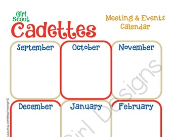 Girls Scouts Birthday Girl Scouts Chart Girl Scouts Daisy - Etsy