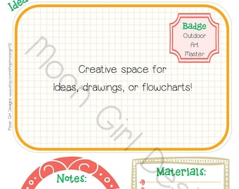 Cadette Badge Planner Girl Scout Leader Editable Printable PDF | Etsy