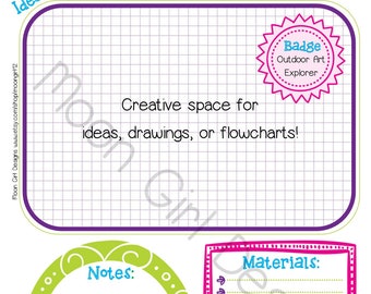 Cadette Badge Planner Girl Scout Leader Editable Printable PDF | Etsy