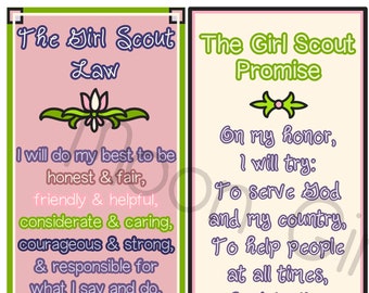 Editable Girl Scout Bookmark, Printable Instant Download, Girl Scout ...