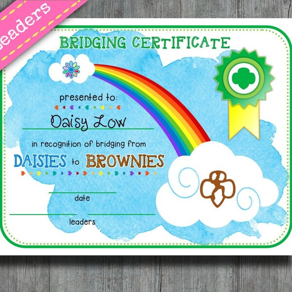 Bridging Certificate - Etsy
