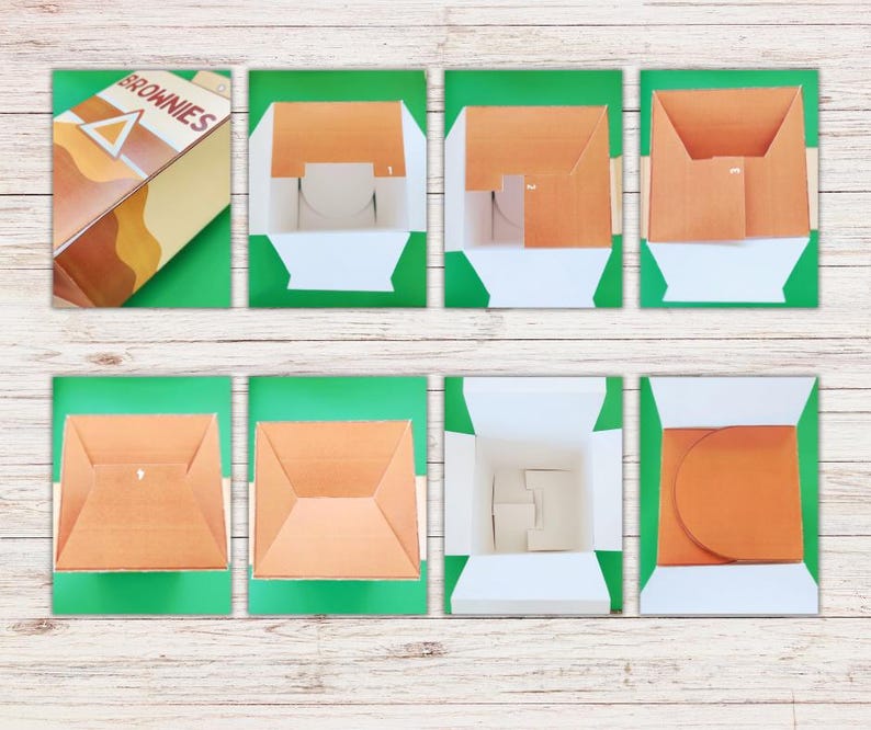 Girl Scout Daisy Party Milk Carton Style Box Printable Template Cut Out PDF Paper Favor Party ...