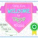 Girl Scout Welcome to Troop Certificate Printable PDF Download ...