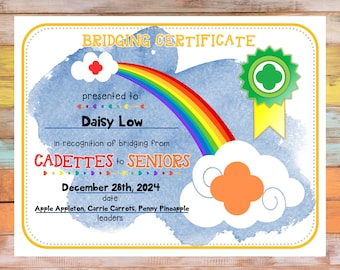 Girl Scout Welcome to Troop Certificate Printable PDF Download ...