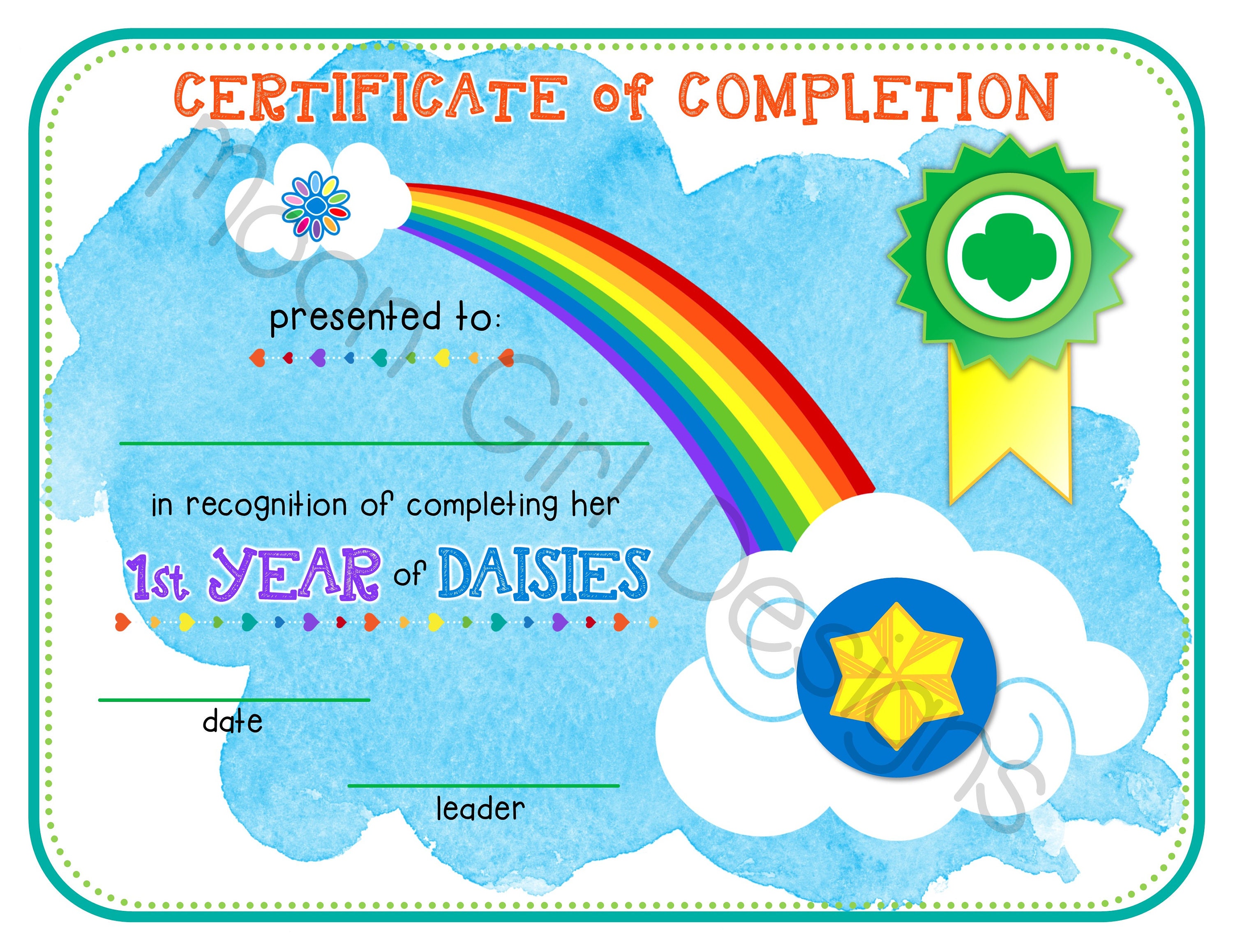 Girl Scout Daisy Template