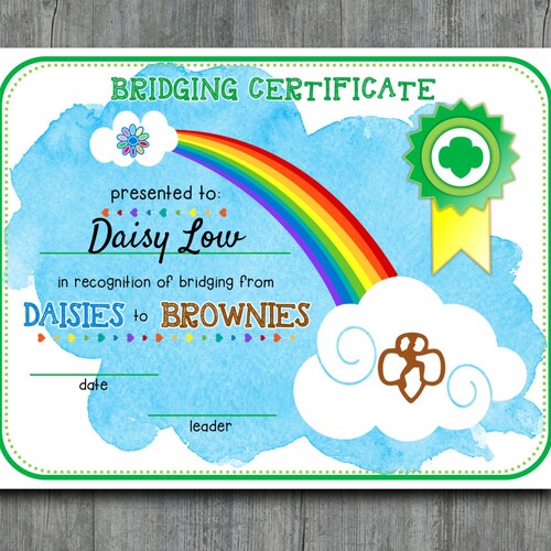 Girl Scout Welcome to Troop Certificate Printable PDF Download - Etsy