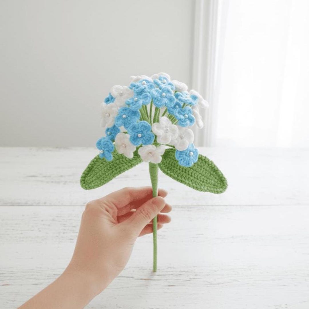 Crochet Hydrangea Flower Pattern – Beautiful Blooming Flower Pot PDF ...