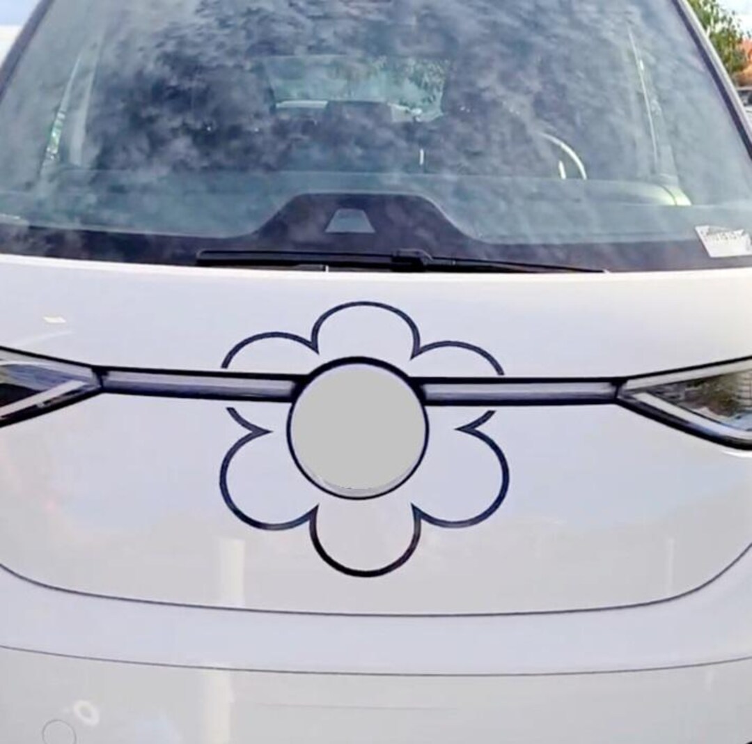 ID Buzz Vinyl Retro Daisy Decal- You Choose Color - Etsy