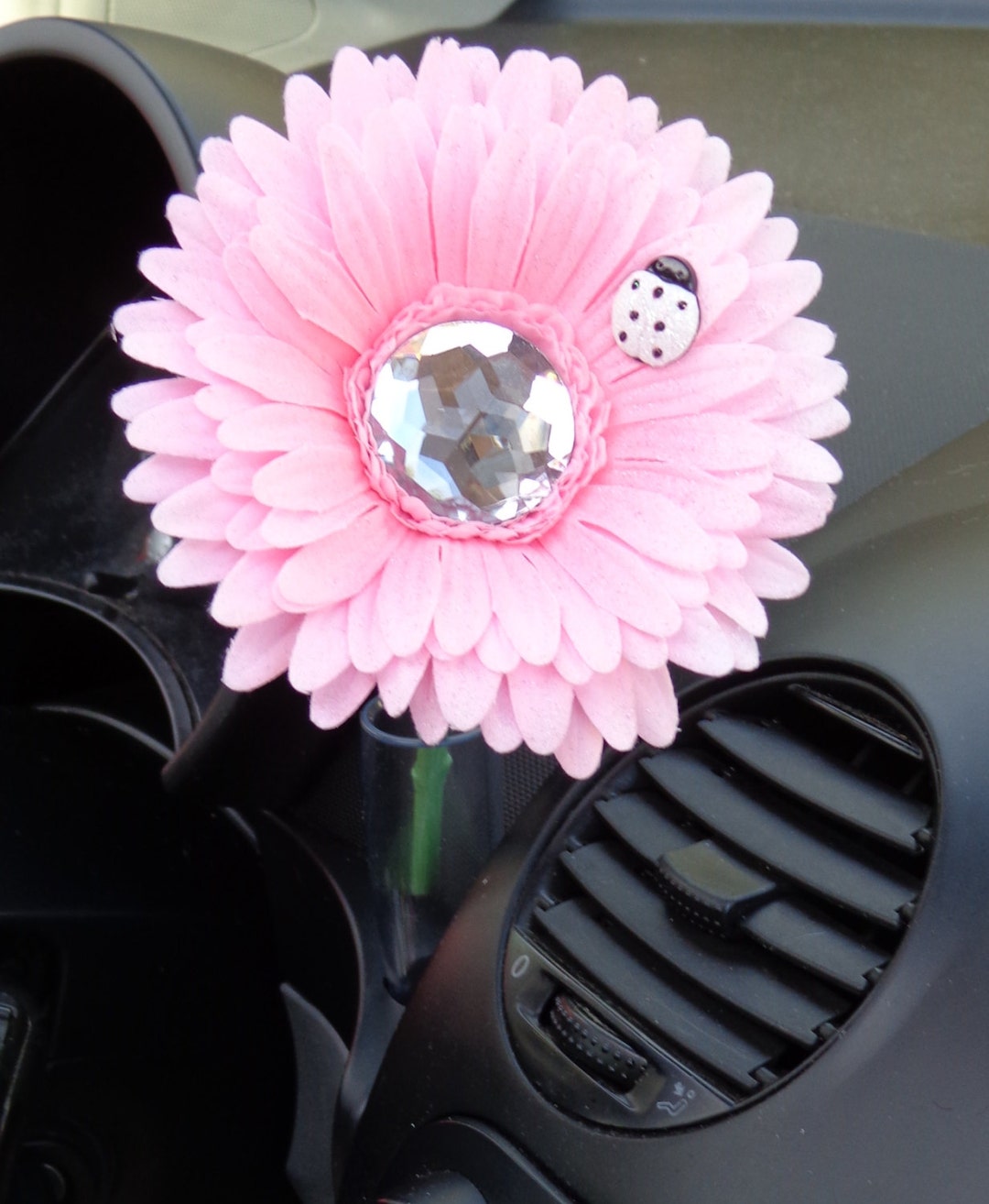 VW Beetle Flower - Pink Princess Bling Daisy - Etsy