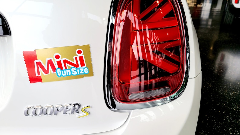 Mini Cooper Magnetic Vinyl Candy Bar - Gold - Etsy