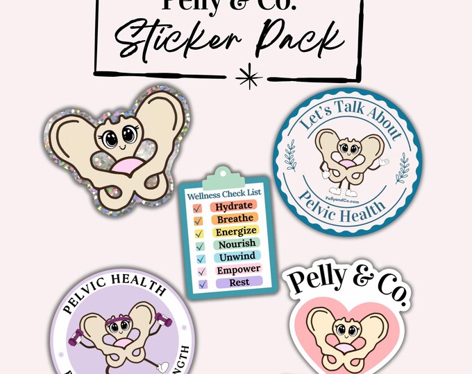 Clear Vinyl Sticker Pelvic Floor Anatomy Sticker for OBGYN Sticker for ...