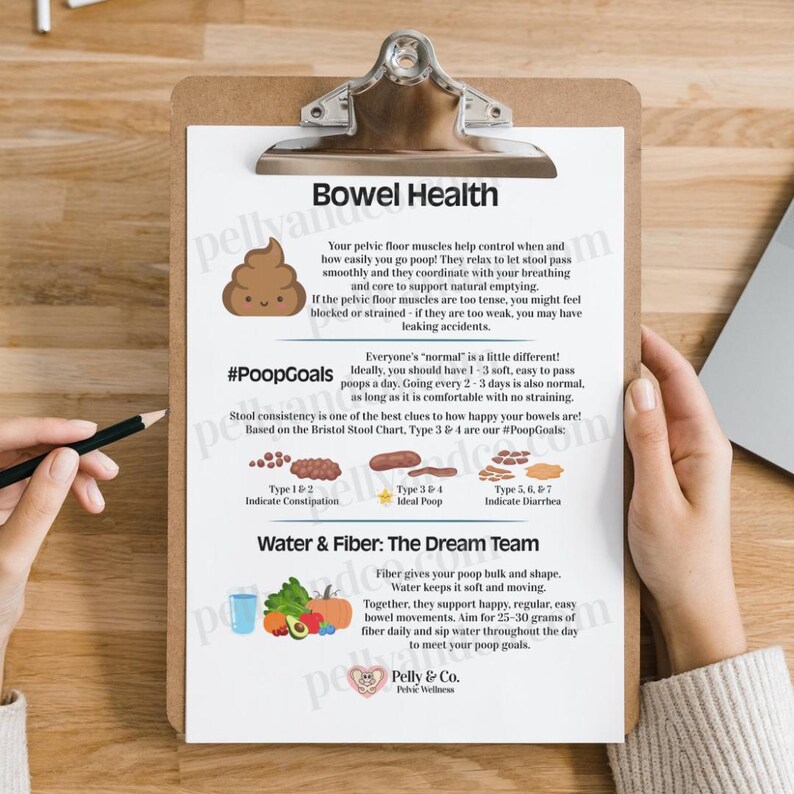Bowel Health Education Set: Pelvic Floor Exercises & Tips (digital ...
