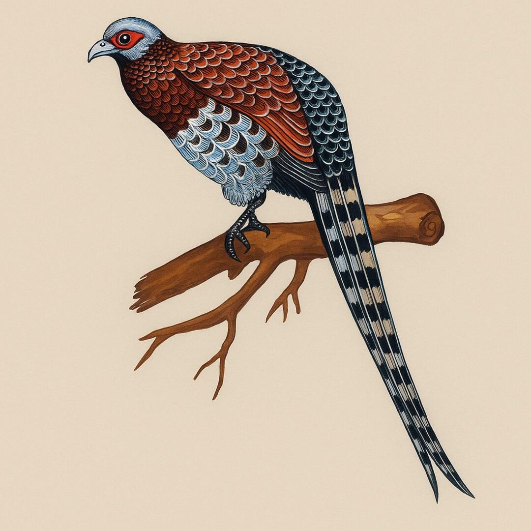 Handmade Miniature Bird Painting | Indian Traditional Art | Pheasant on ...
