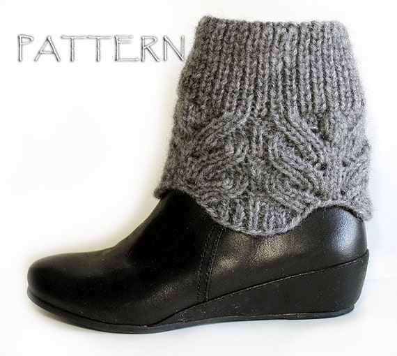 Knit Lace Boot Toppers Pattern PDF | Etsy