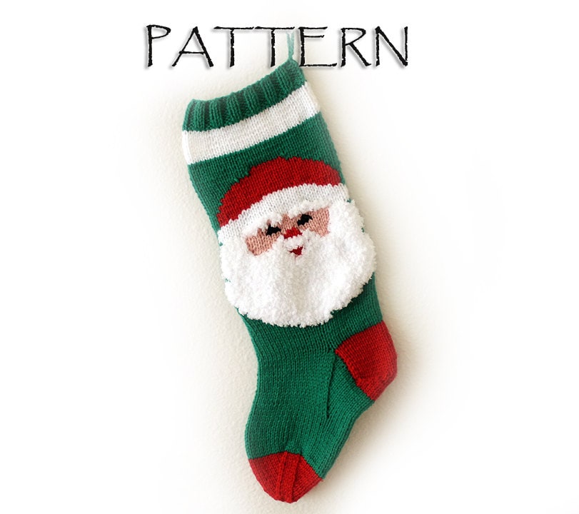 Pattern Christmas Santa Stocking PDF - Etsy