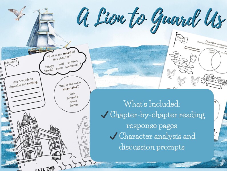 A Lion to Guard Us - Novel Study | Homeschool Literature Guide ...