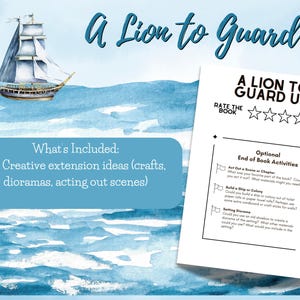 A Lion to Guard Us - Novel Study | Homeschool Literature Guide ...