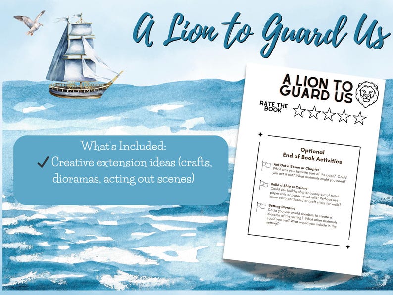 A Lion to Guard Us - Novel Study | Homeschool Literature Guide ...