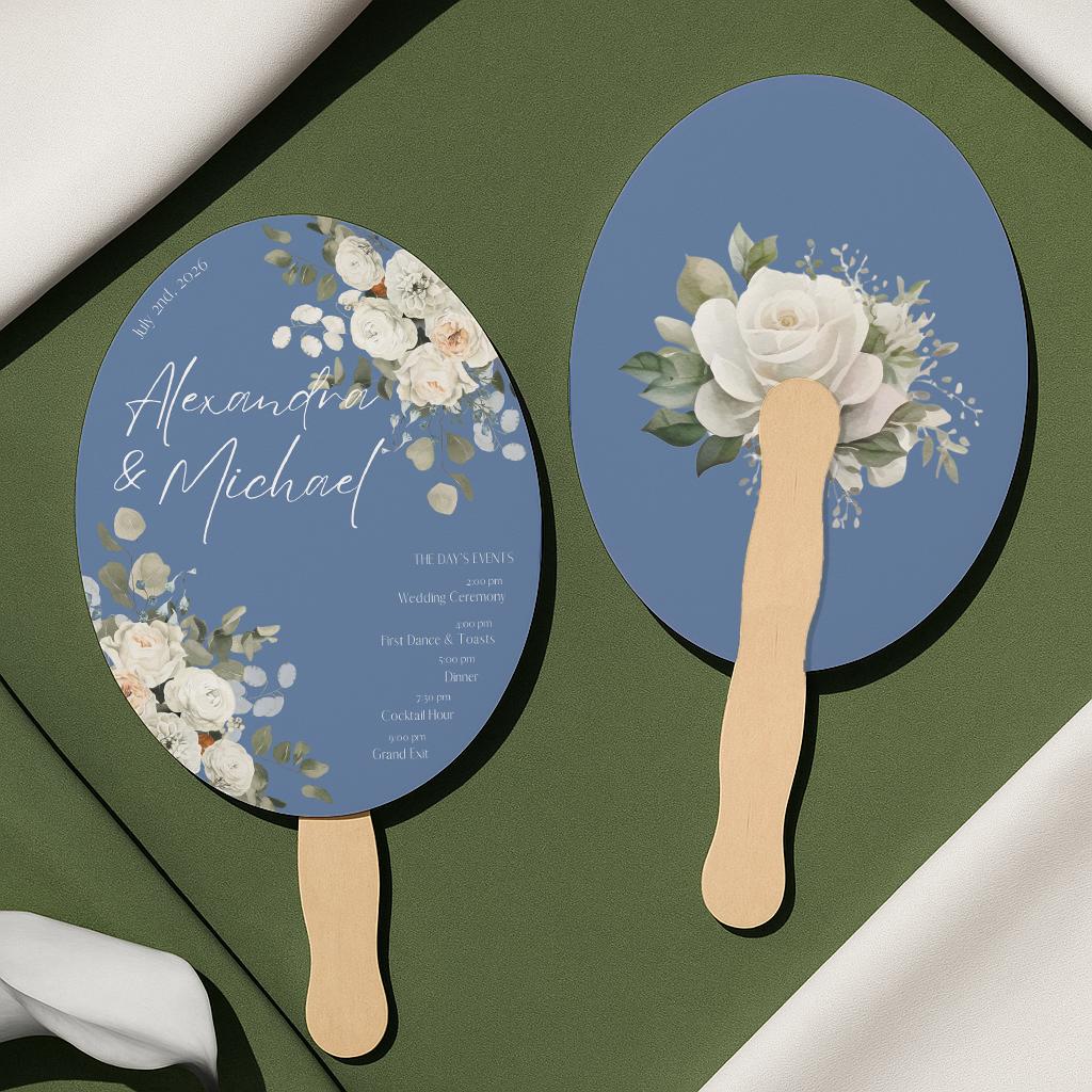 Hand Fan Wedding Favors, Customized Hand Fan as Wedding Guest Favor ...