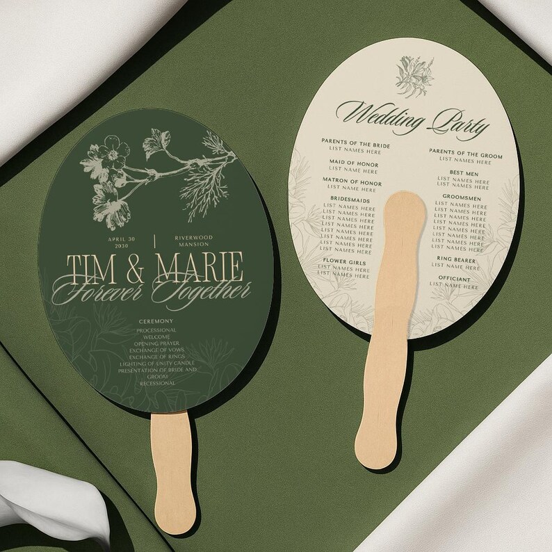 Personalized Hand Fan Favors, Custom Hand Fan Favors, Customized ...