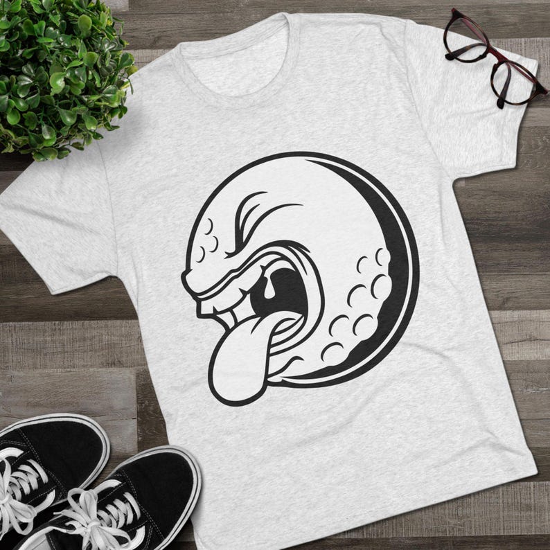 Angry Golf Ball PNG - Sport Clipart Funny Sticker, T-shirt Design ...