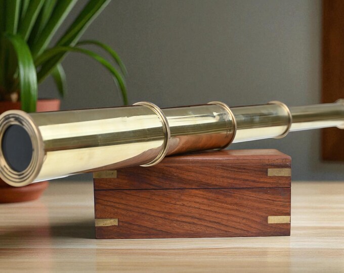 6" Brass Telescope Mini Handheld Spyglass Nautical Marine Small United ...