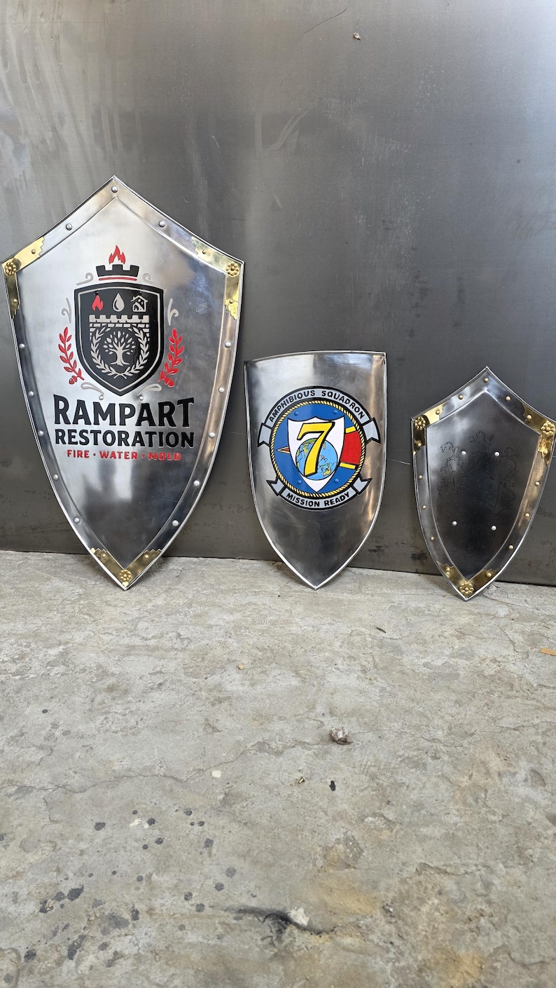 Personalized Shield Medieval Knight Shield Wedding Gift Custom Steel ...
