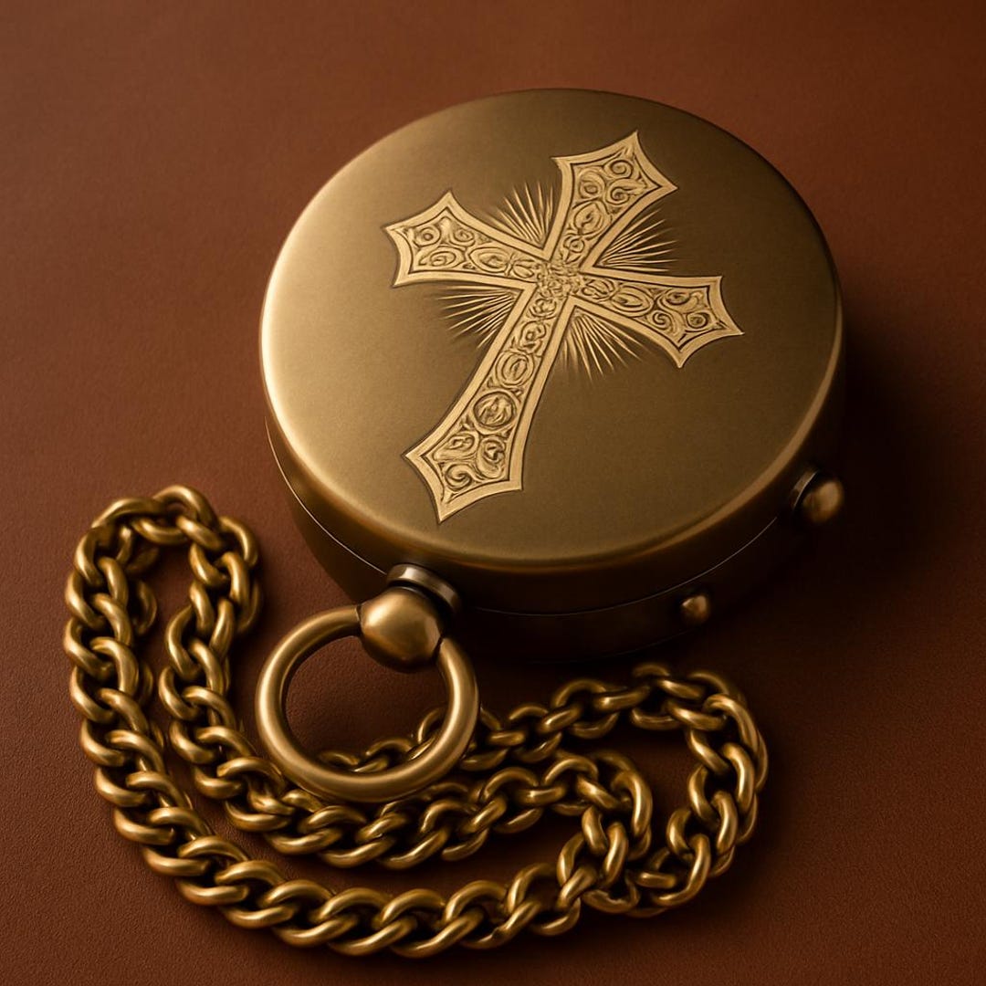 Custom Engraved Vintage Brass Pocket Compass Personalized Antique ...