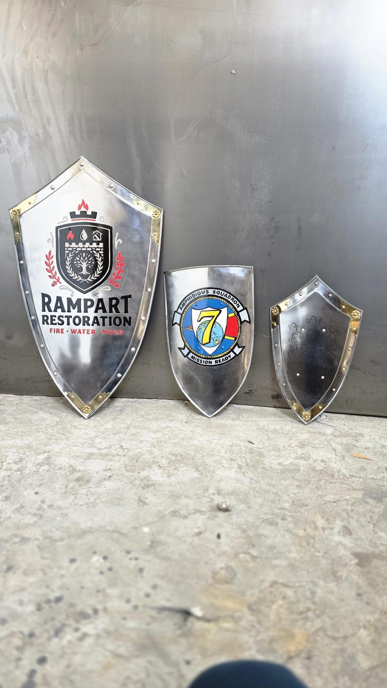 Personalized Shield Medieval Knight Shield Wedding Gift Custom Steel ...